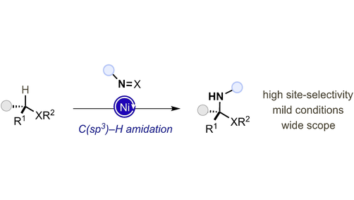 Angewandte Chemie on Twitter: "Nickel-Catalyzed Site-Selective Intermolecular C(sp3)-H Amidation ...