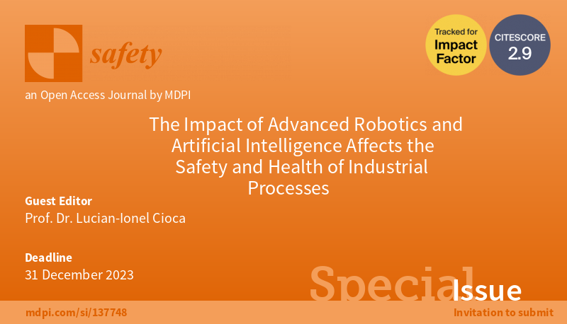 Safety-MDPI on Twitter: "📢Call for Papers for the Special Issue 👉Read more: https://t.co ...