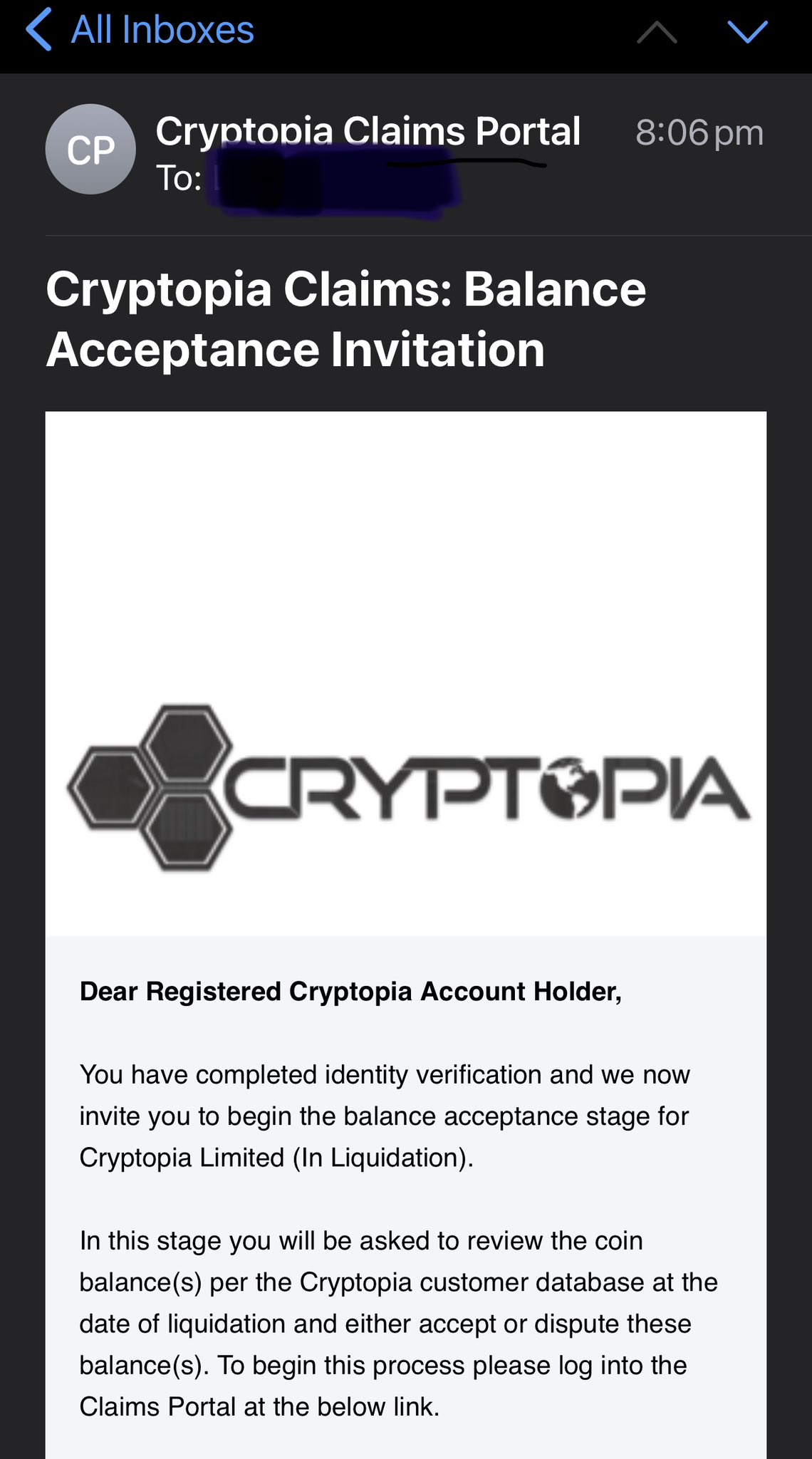 starchild on Twitter: "@cobie on the plus side abt to finally get my money off cryptopia 👍🏼 ...