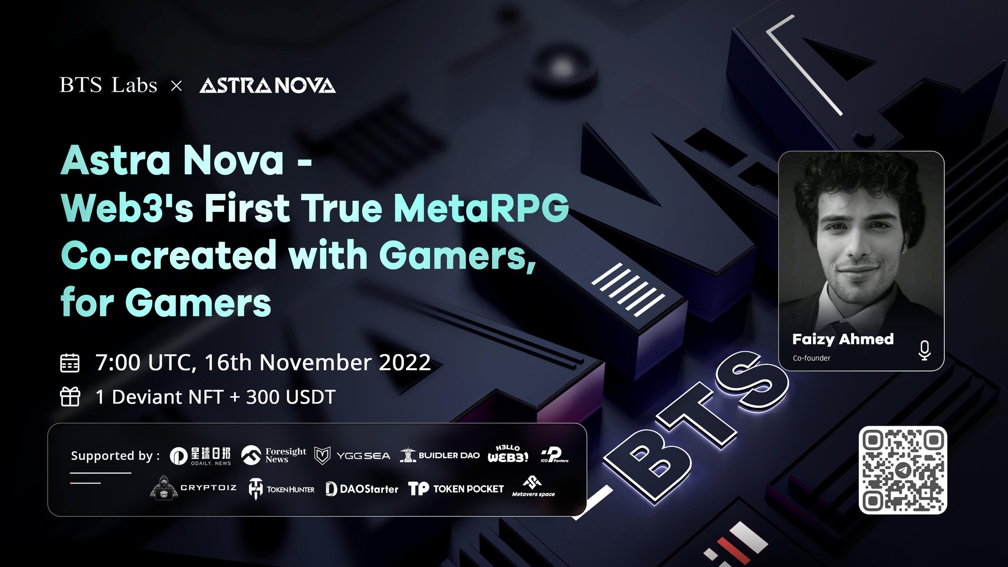 BTS LABS on Twitter: "BTS Labs #AMA session with @Astra__Nova on 16th November at 10:00 UTC in ...