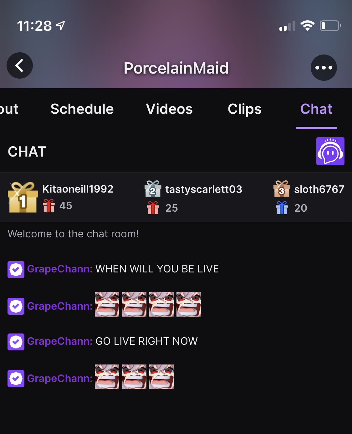 Grape 🍇TOMBOY DRAGON🍇 GIRLSFC on Twitter: "Fake streamer doesnt even stream @PorcelainMaid https ...