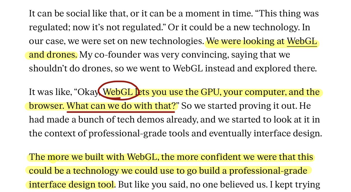 1/ Interesting interview with Figma's CEO, Dylan Field, on The Verge ...