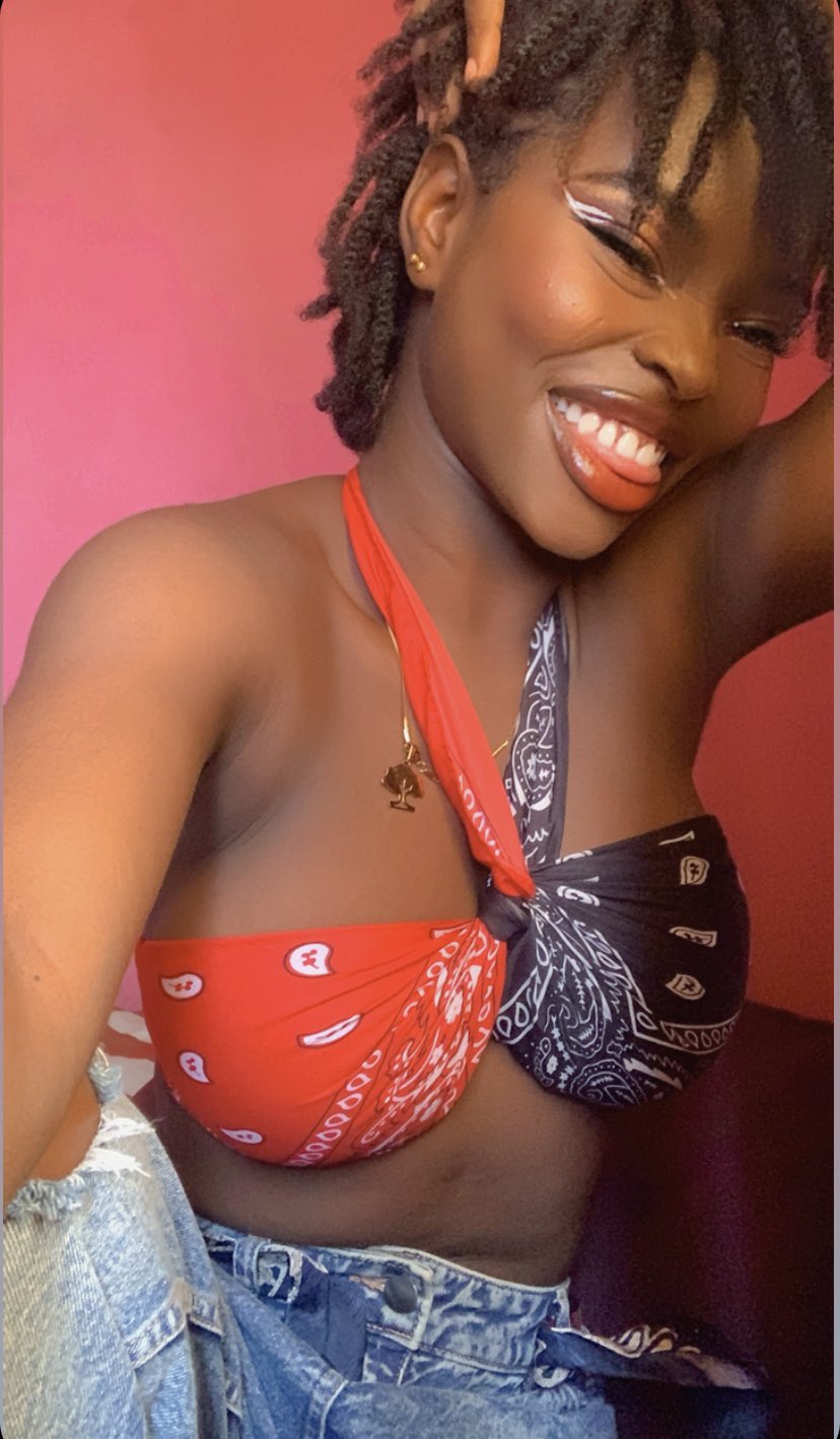 Ene_crochet on Twitter: "Bandana gurl🥰 ️🖤 https://t.co/viM6FdgAyc" / Twitter