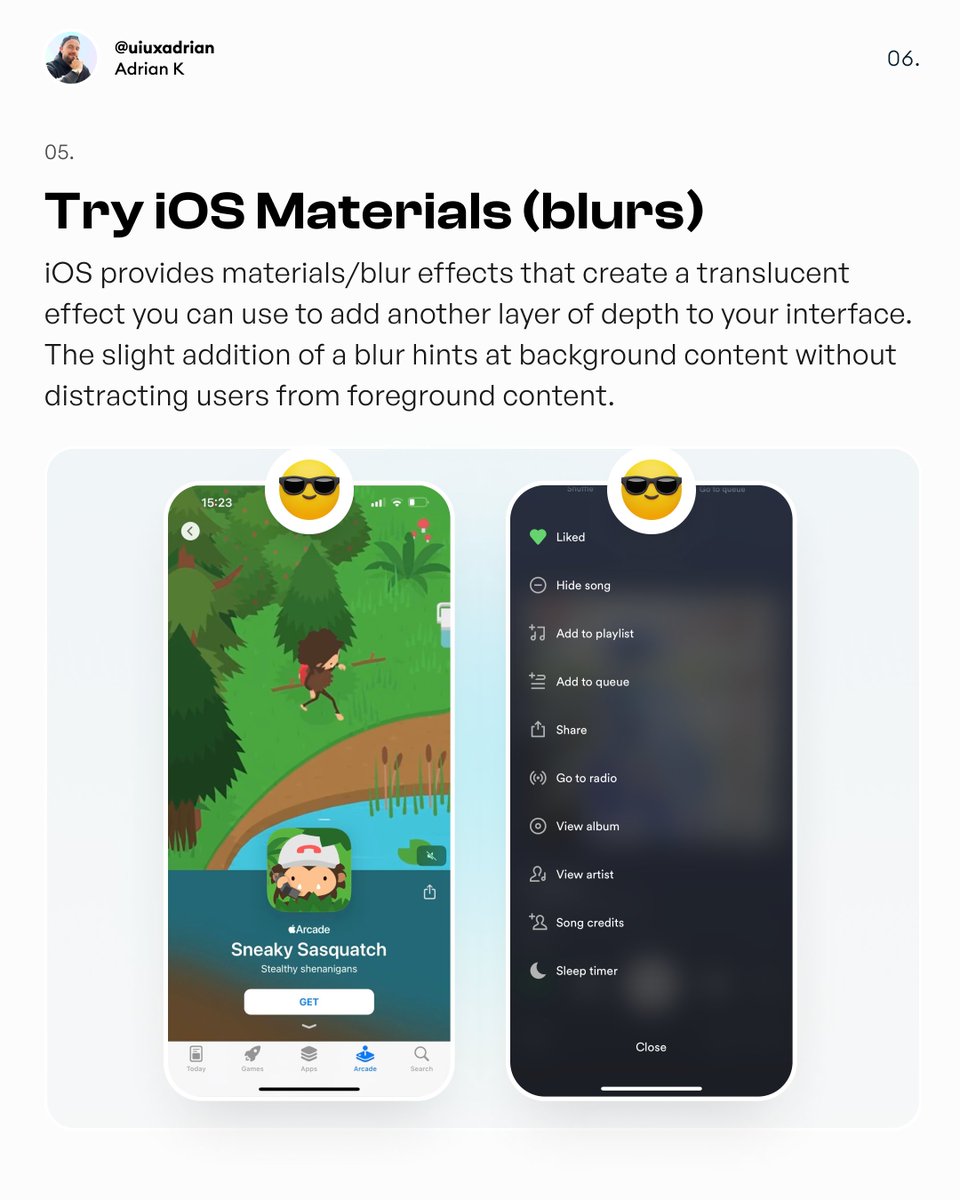 Design tips to master iOS Design 🤫 - المسلسل من UI Adrian @uiuxadrian ...