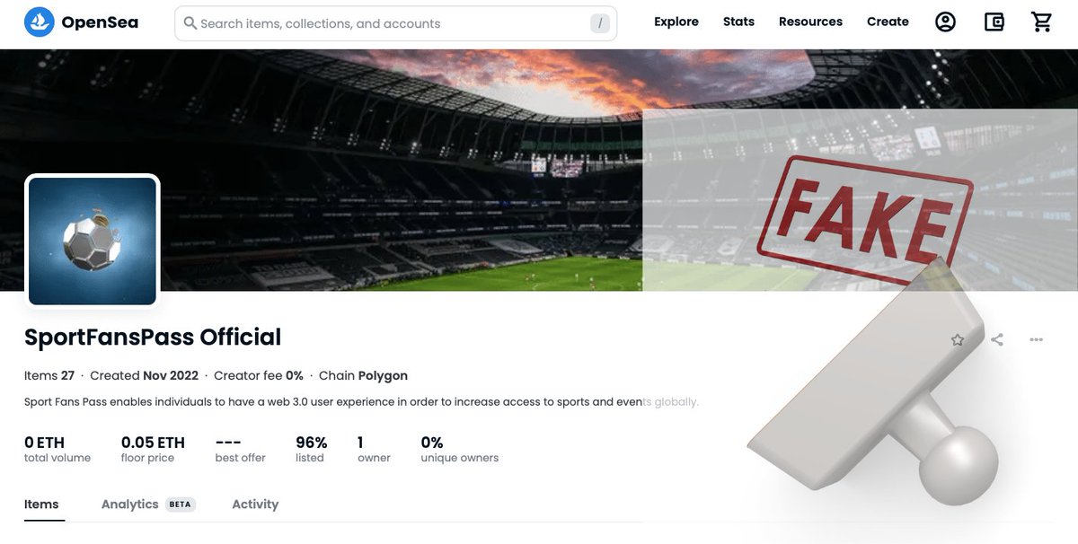 Sportfanspass on Twitter: "Scam Alert!!!! Attention @sportfanspass community pls be aware of ...