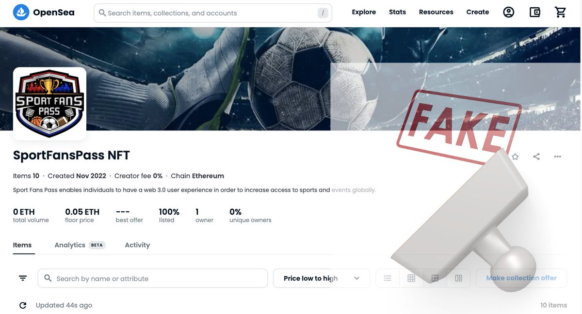 Sportfanspass on Twitter: "Scam Alert!!!! Attention @sportfanspass community pls be aware of ...