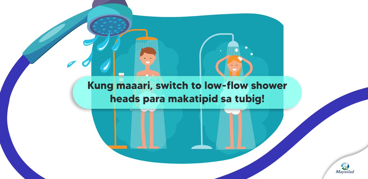 Maynilad Water Services, Inc. on Twitter: "Ayon sa studies, napagalaman na ang low-flow shower ...