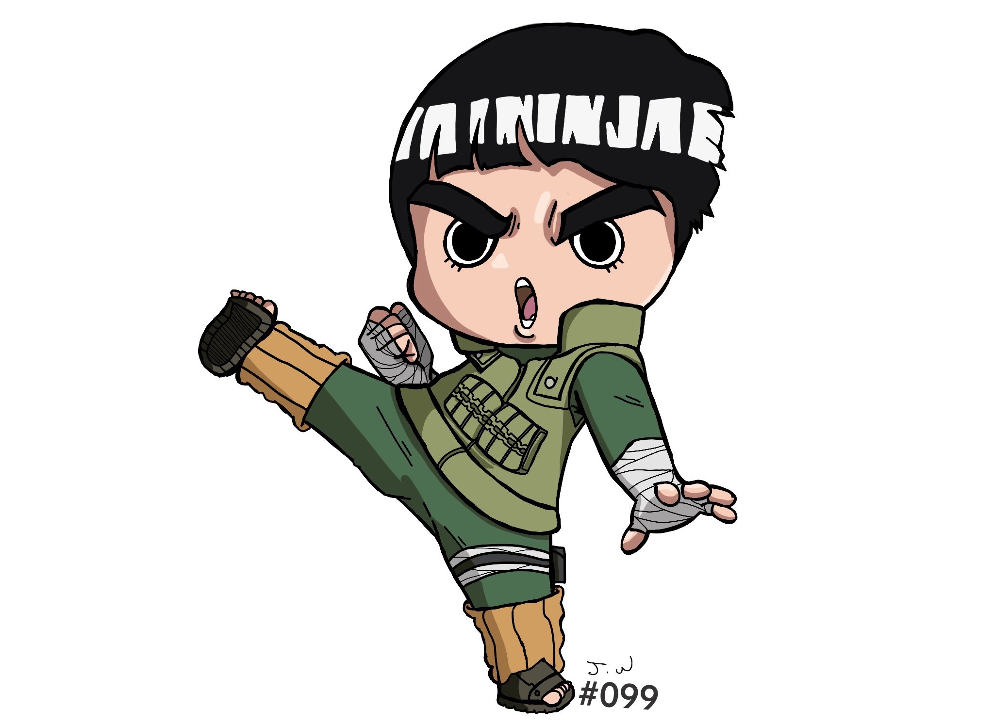 Rock Lee Shippuuden Chibi