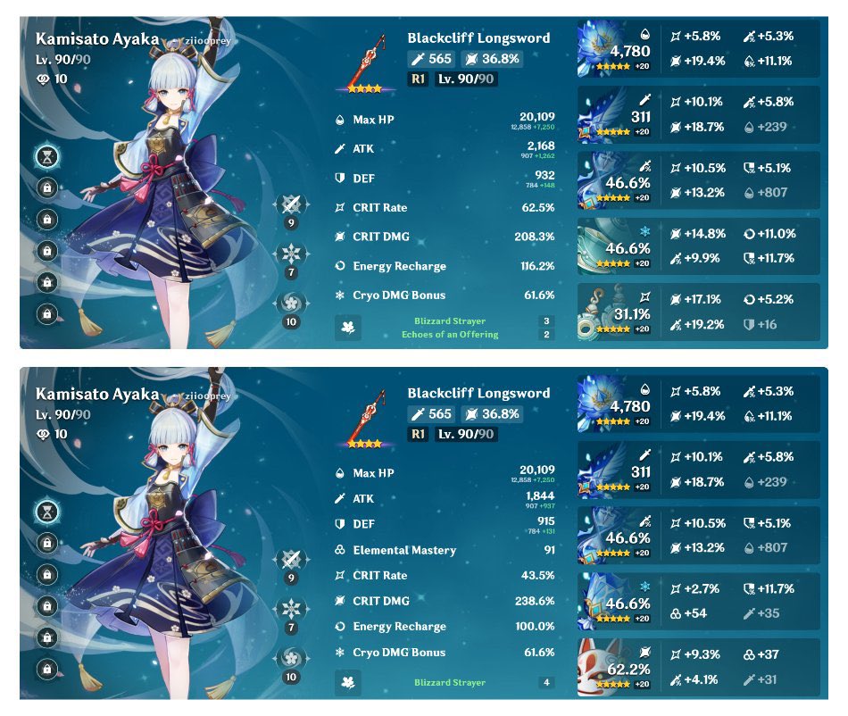 SHOW US YOUR PULL ON PINNED on Twitter: "Tehe! No salty and genuinely asking, kira2 Build Ayaka ...