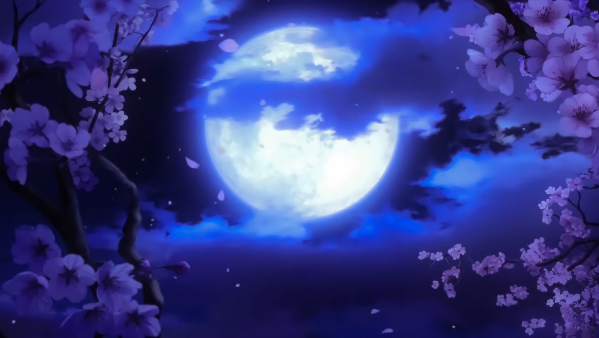 Anime Background Moon