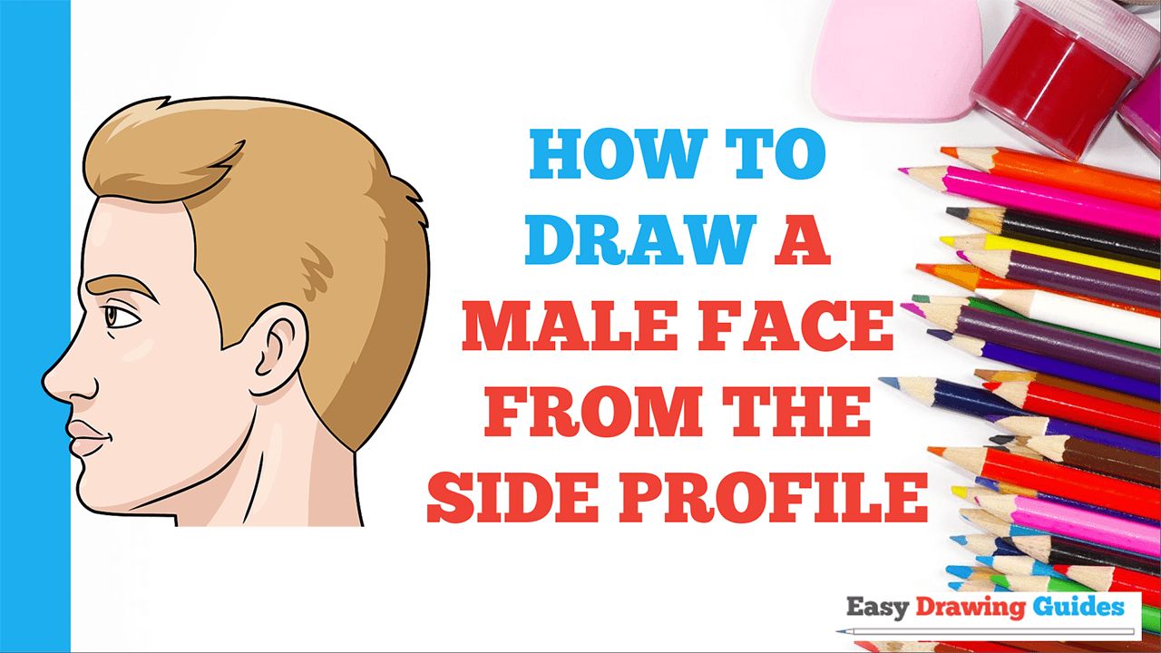 How To Draw A Male Face From The Side