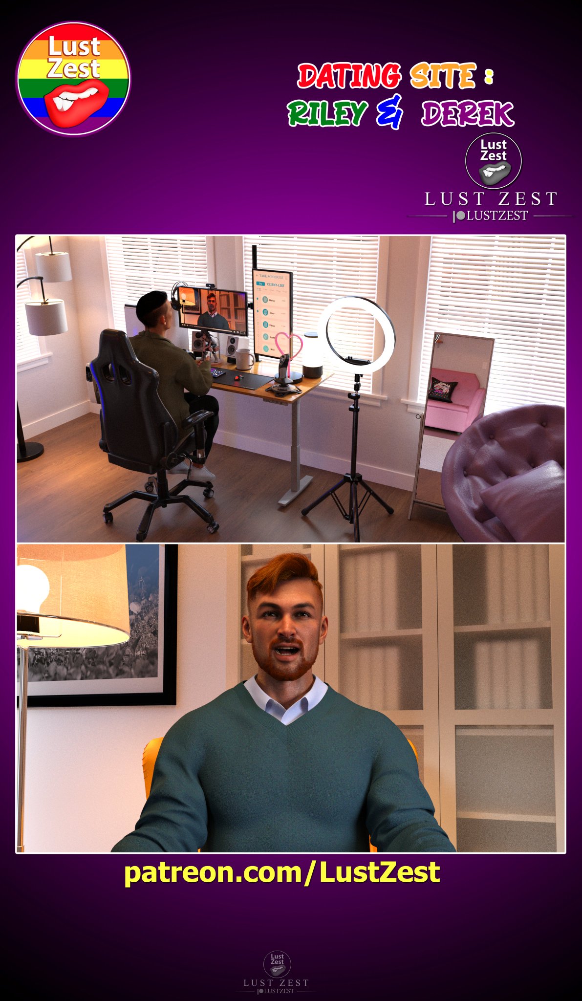 LustZest🔞🏳️‍🌈 on Twitter: "Today is the fully released "Dating Site: Riley&Derek" (Page_01-20 ...