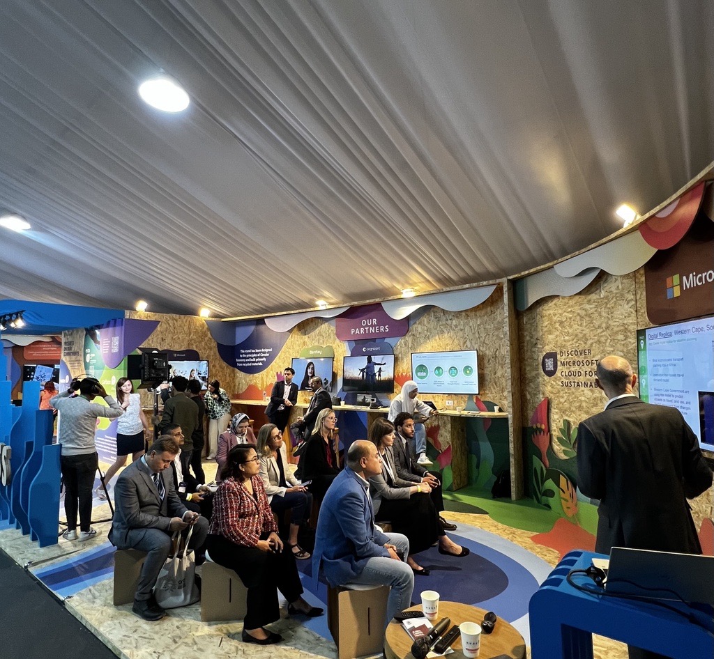 Microsoft Egypt on Twitter: "🔴 Live from our booth at the green zone! As the strategic ...