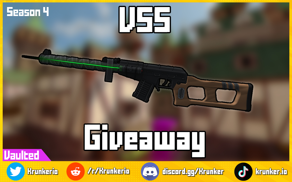 Krunker ️ on Twitter: "🔥 Contraband Giveaway 🔥 Participate to win the VSS Contra skin! 🔸Level 5 ...