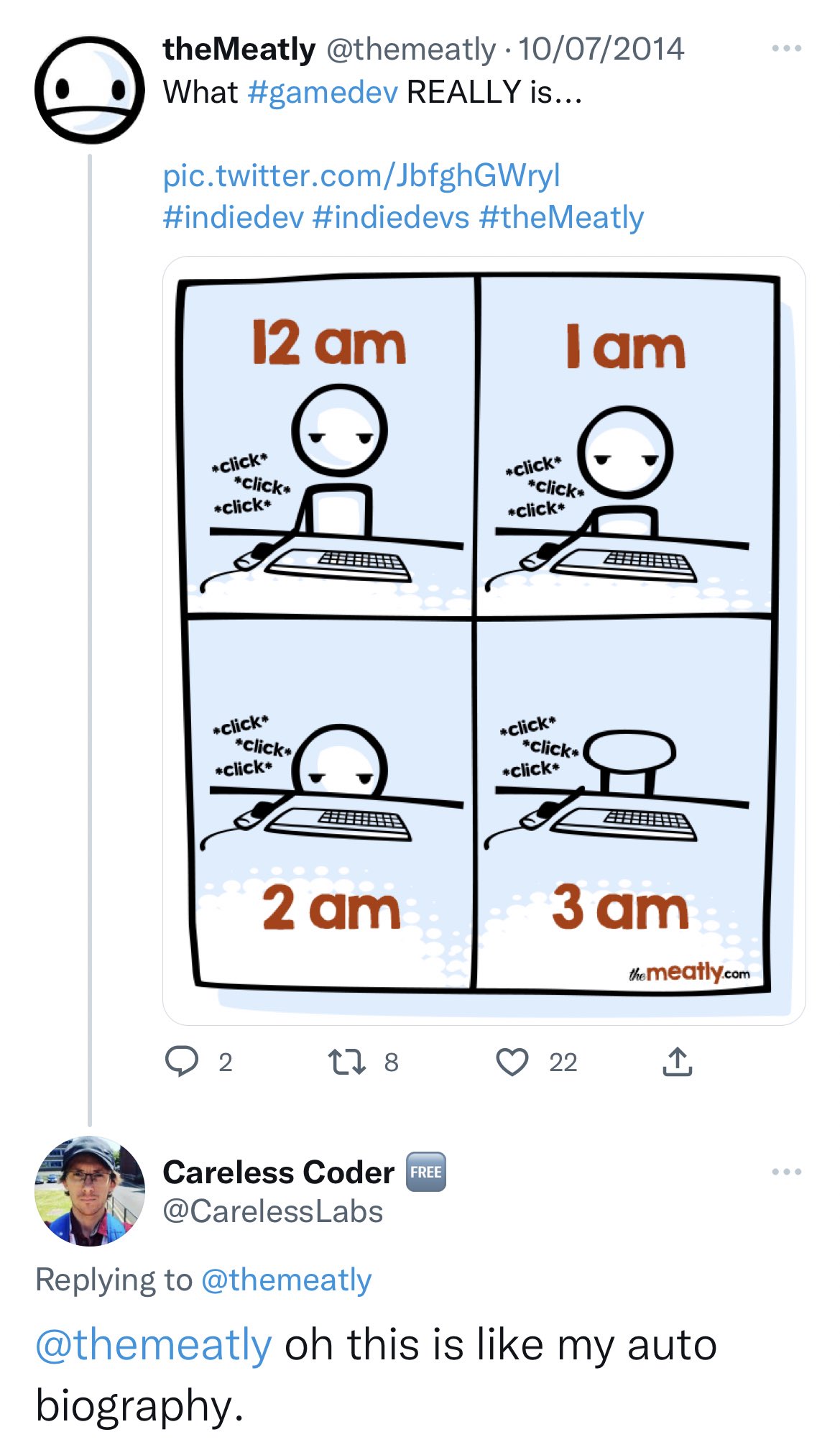 Careless Coder 🆓 on Twitter: "@themeatly Followed you for a long time! https://t.co/p0xG3picMj ...