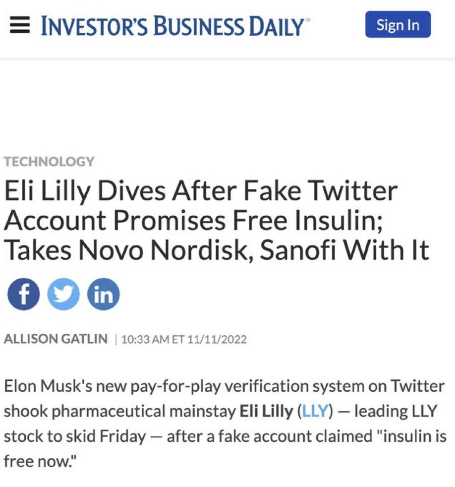 Eric Feigl-Ding on Twitter: "KARMA? Eli Lilly lost $20 BILLION in market capitalization from a ...