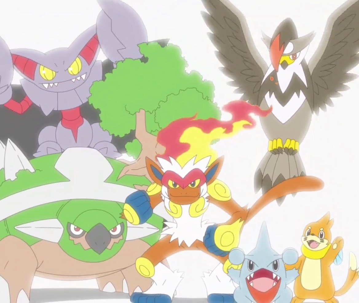 Pokemon Ash Sinnoh Team