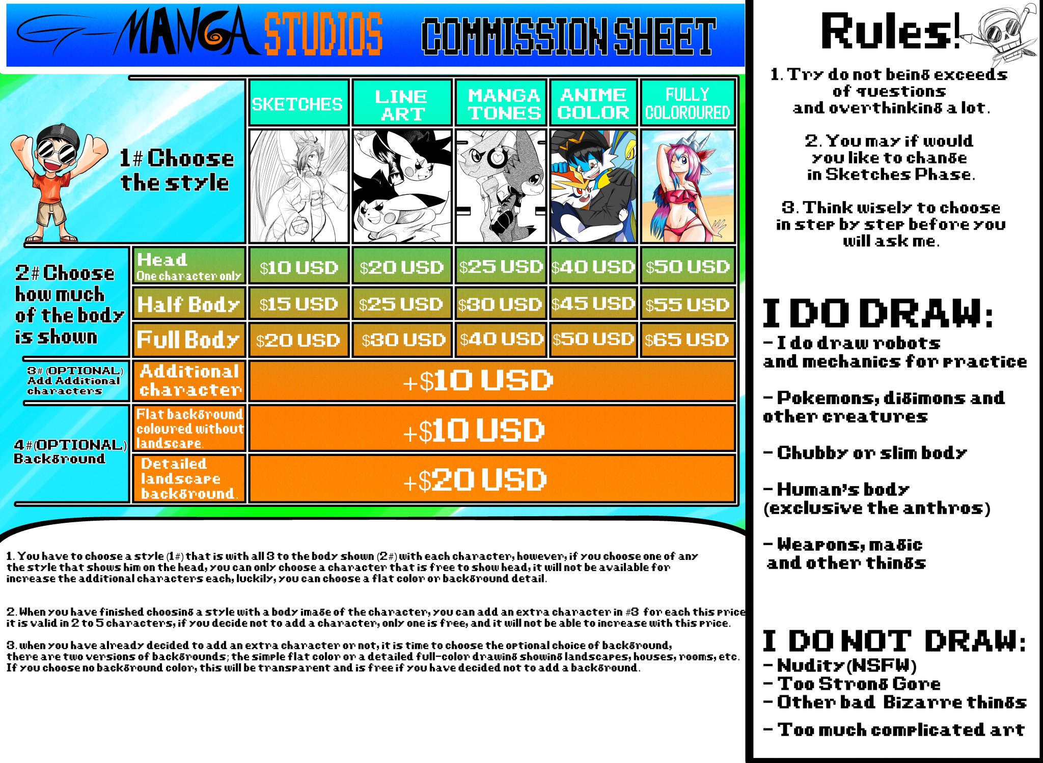 G-Manga Studio (Commission:OPEN) on Twitter: "New Update commission! New chibi commission of ...