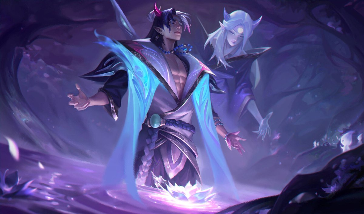 x.imal0ne.x on Twitter: "RT @dailyaphelios: spirit blossom aphelios fanart 🪷 by Yinan Zhu"