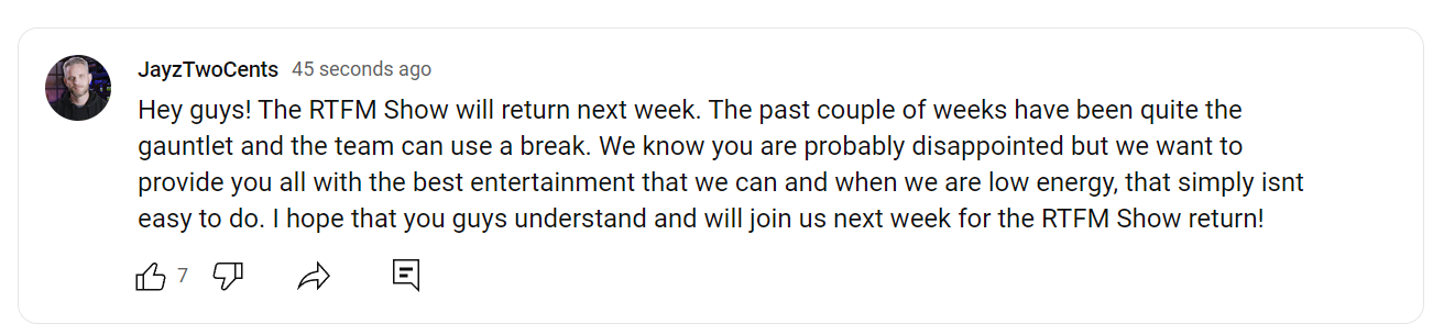 JayzTwoCents on Twitter: "Regarding todays show. https://t.co/hBYxnSSX9v" / Twitter