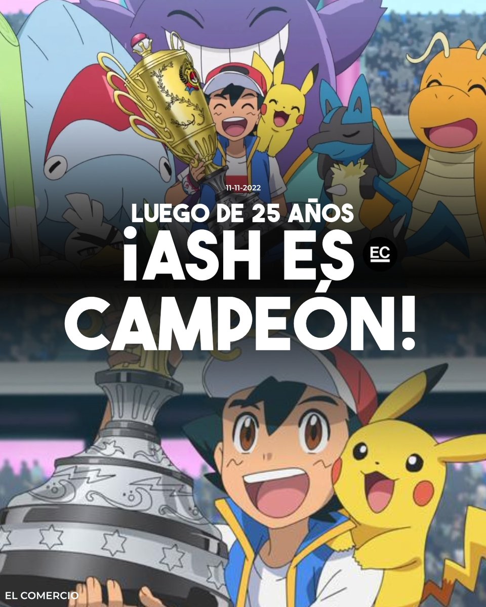 ¡Ejemplo de perseverancia y esfuerzo! 💪🏻👏🏻 Ash Ketchum logró ...