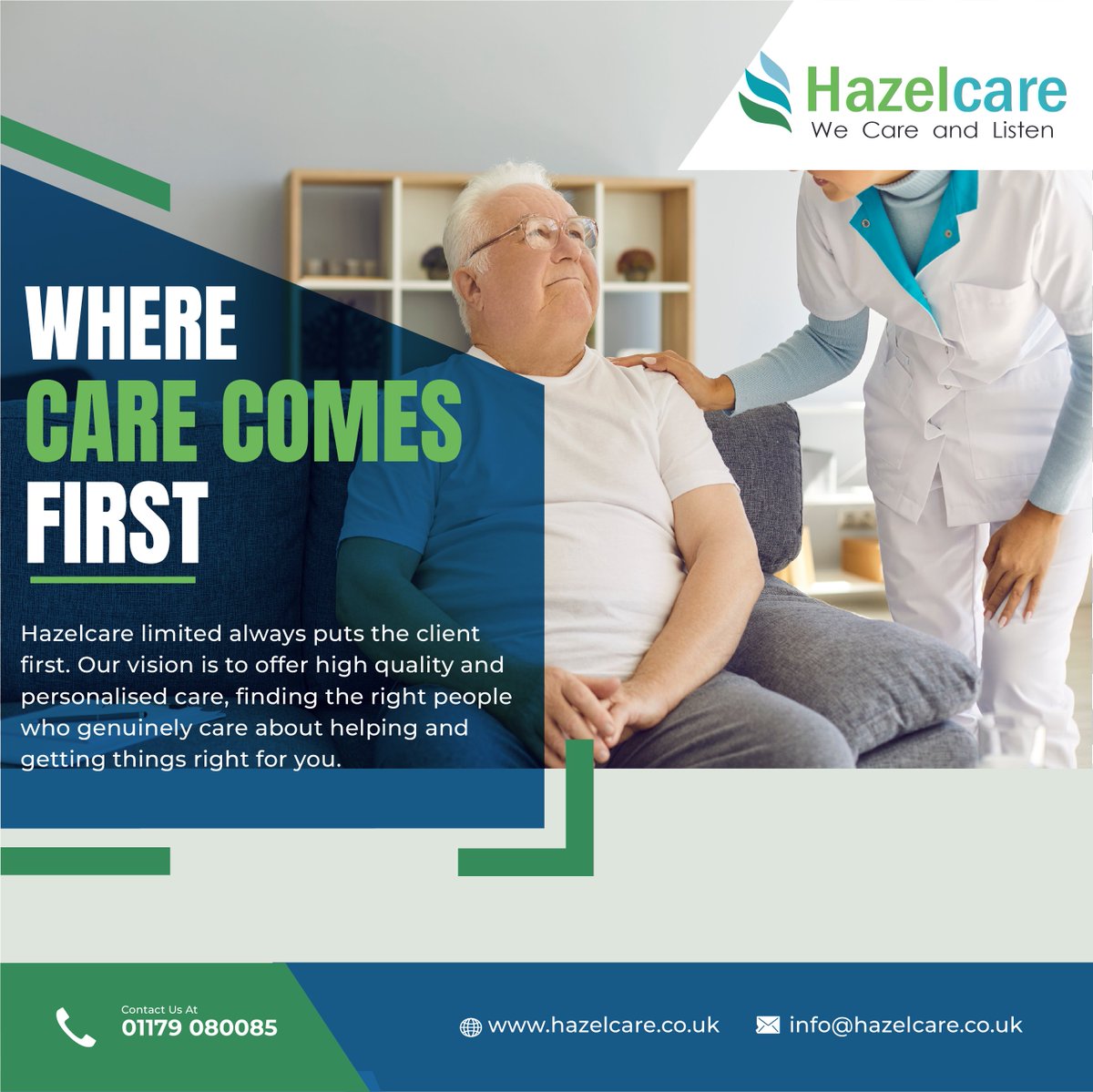 Hazelcare Ltd - We care and listen - Southwest personalised care services