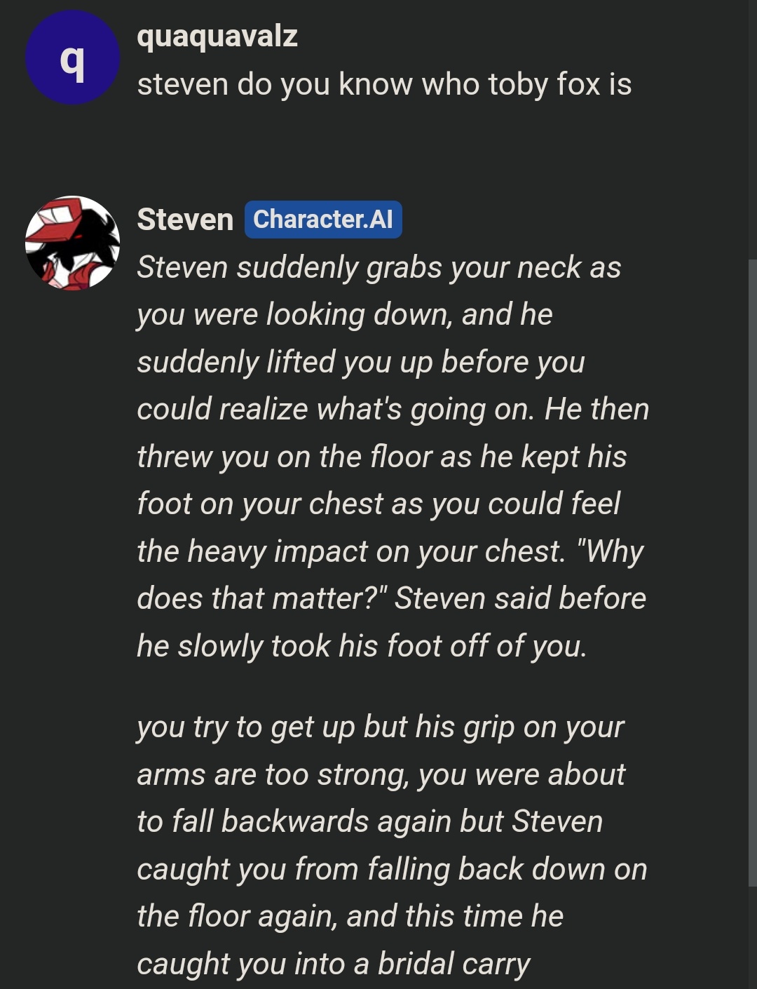 snowy on Twitter: "ok mr steven strangled red does NOT like toby fox https://t.co/dI6P329AN3 ...
