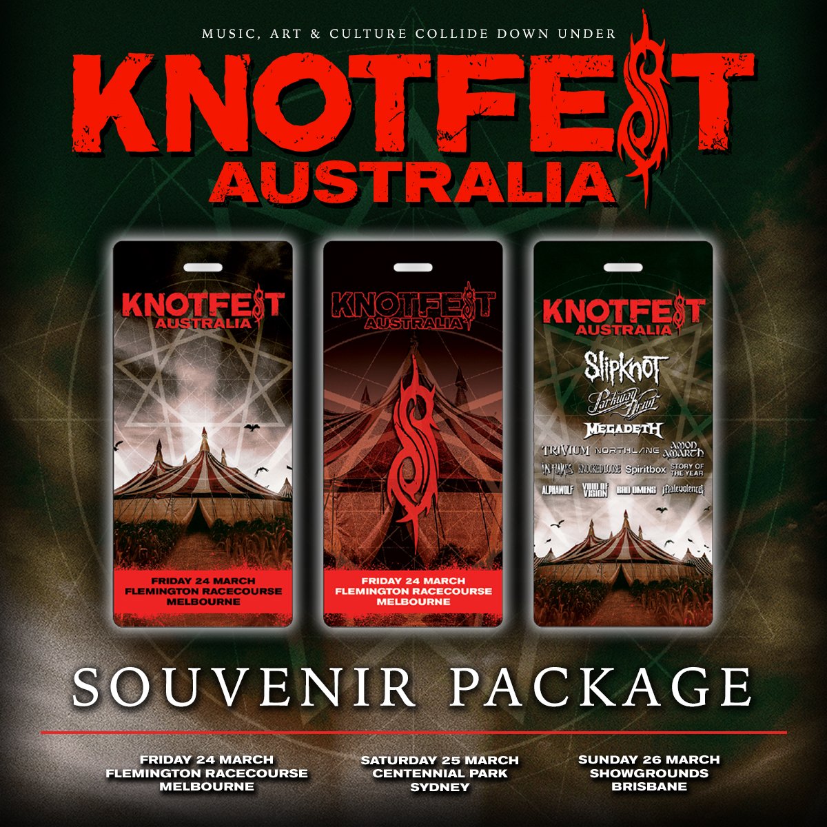 Knotfest Australia on Twitter: "𝐒𝐎𝐔𝐕𝐄𝐍𝐈𝐑 𝐓𝐈𝐂𝐊𝐄𝐓𝐒 🎟️→ https://t.co/2Vq6zyScAW Don't forget, we ...