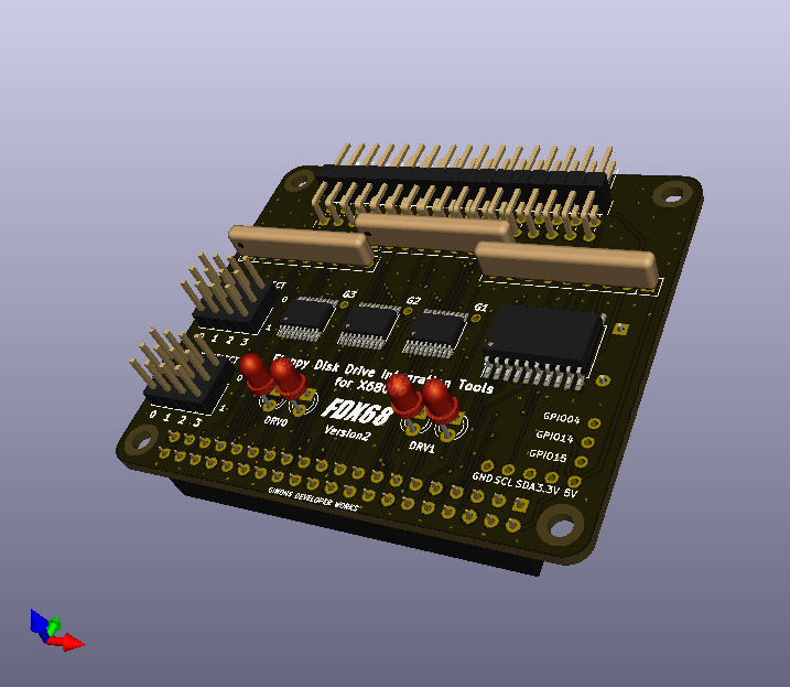 GIMONS DEVELOPER WORKS on Twitter: "#FDX68 新基板Take3で色々と問題が出たので74LS641+SLG46826x3の構成に変更したTake4 ...