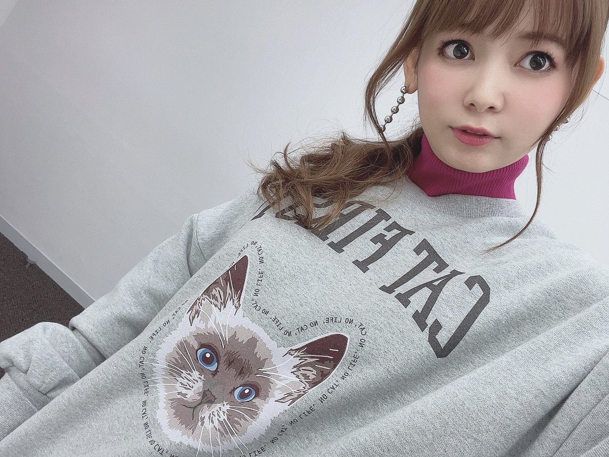 20周年の中川翔子🍒🍉🍫🍇🐈‍⬛🍣 on Twitter: "mmts CATFIRSTスウェット！ ホワイトはスコちゃん グレーはシャムちゃんで猫種がちがうの！ https://beams ...