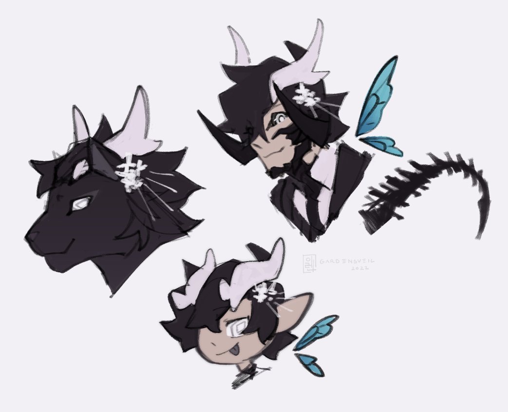 「FFXIV // Blight as a hroth, au ra and la」|⚡ RΞ:N @ chibi comms!! 💸のイラスト