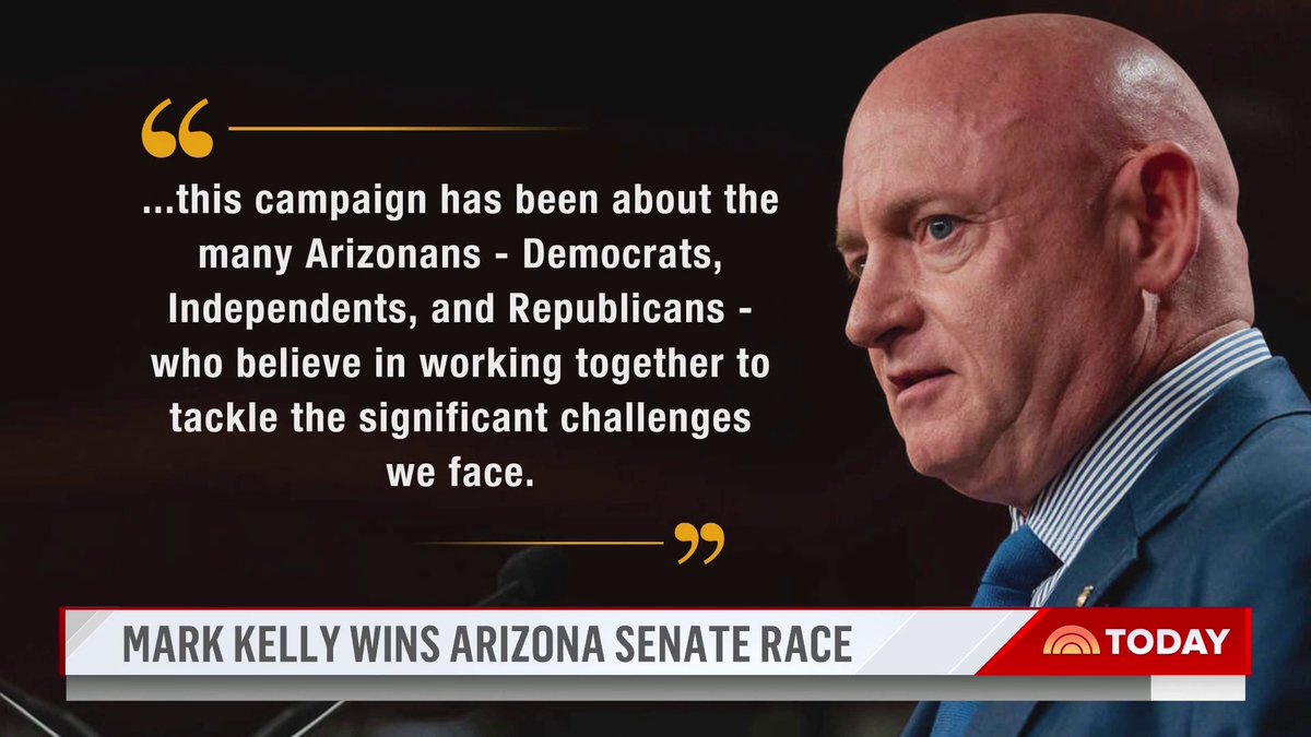 With Democratic Sen Mark Kelly Winning Reelection In Arizona The