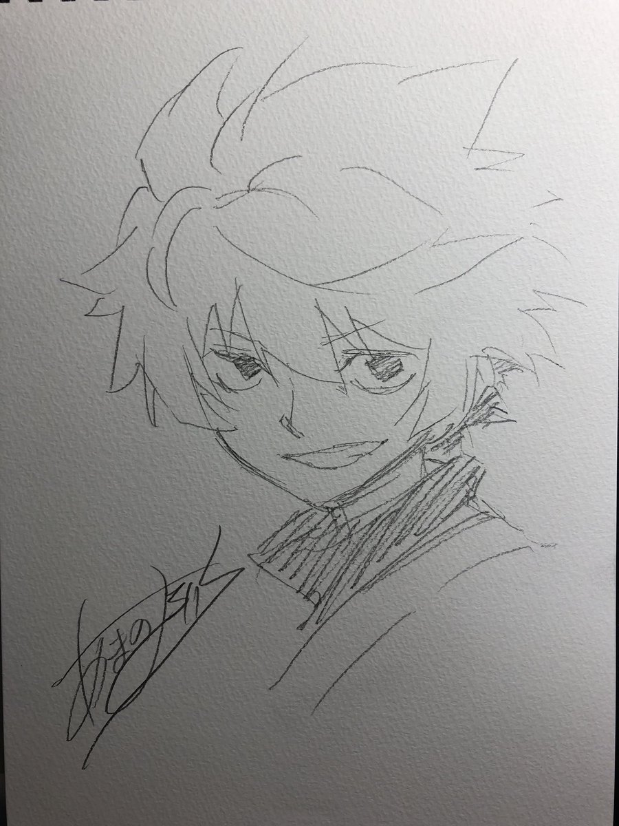 「当時ジャンプで毎週読んでいた「AKABOSHI」の戴宗!! 今月から始まる新連載で作画を担当してくださっている天野先生に」はらまさき@漫画家の漫画