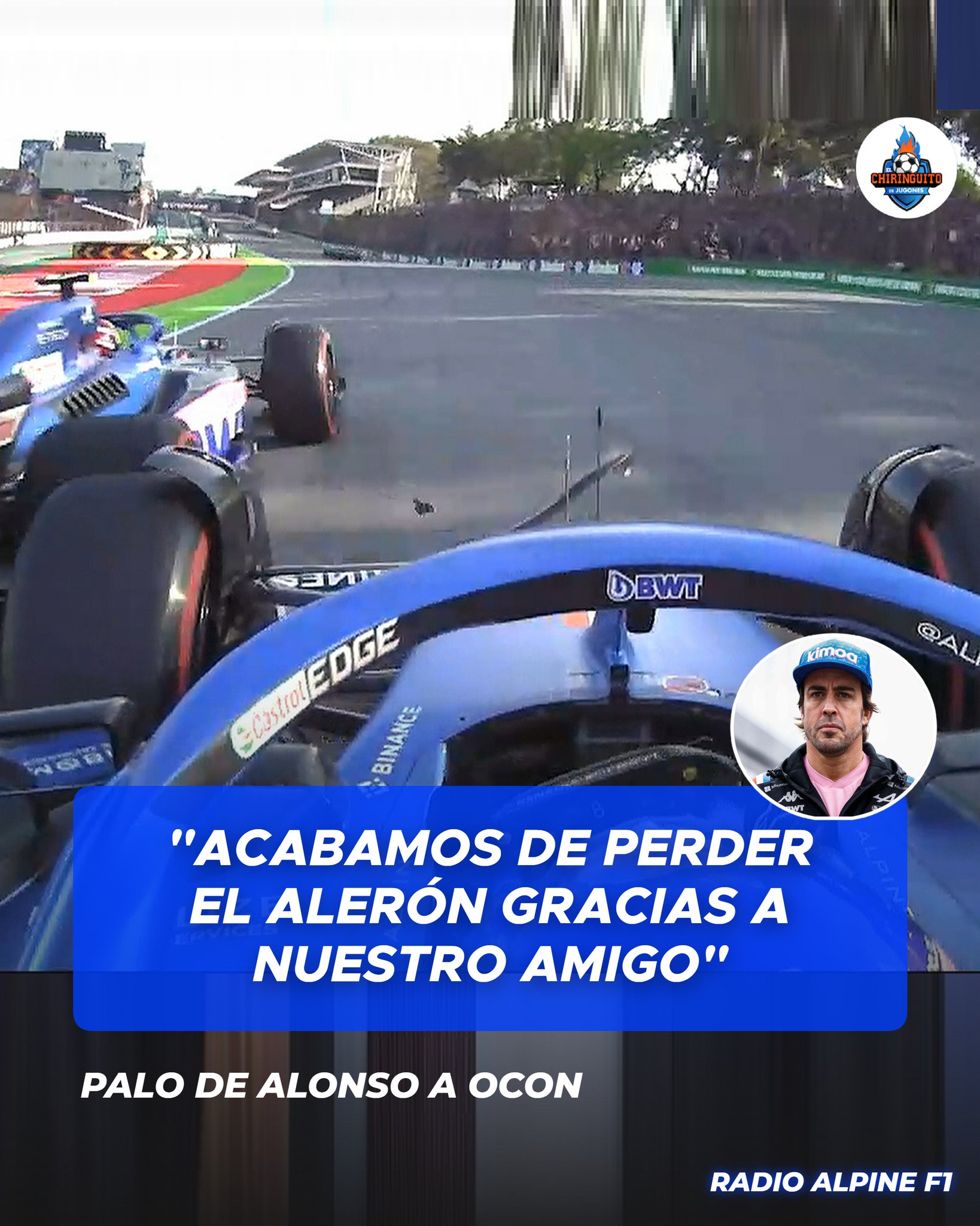 El Chiringuito TV on Twitter: "💥 𝐀𝐋𝐎𝐍𝐒𝐎 𝐄𝐒𝐓𝐀𝐋𝐋𝐀 𝐂𝐎𝐍𝐓𝐑𝐀 𝐎𝐂𝐎𝐍 💥 🔊 "Acabamos de perder el alerón ...