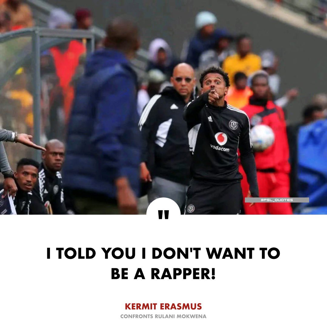 Daily something on Twitter: "Kermit Erasmus after seeing Rulani Mokwena clutching a stack of ...