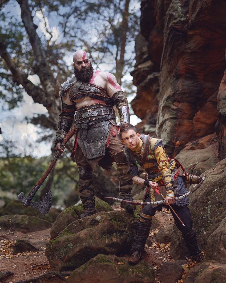 Amazing Cosplay On Twitter Kratos Atreus [ God Of War Ragnarök