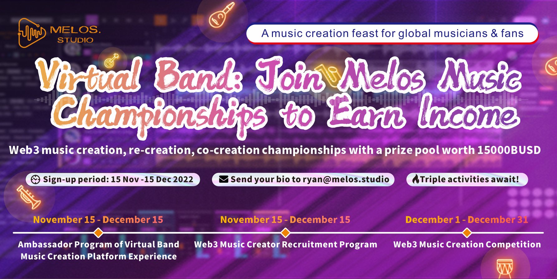 Melos Studio on Twitter: "Join Melos #MusicNFT Creation Championships to Earn Income on # ...