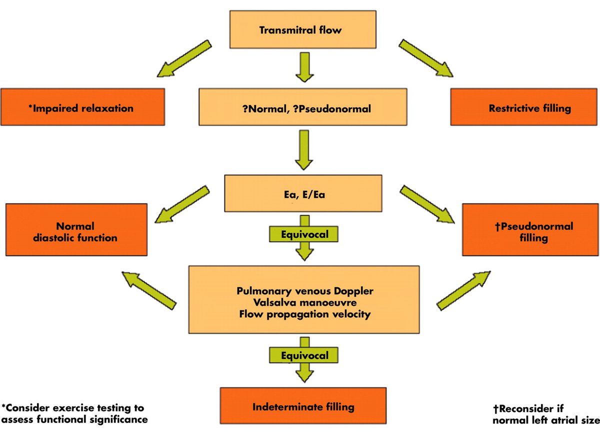Diastolic Dysfunction Chart