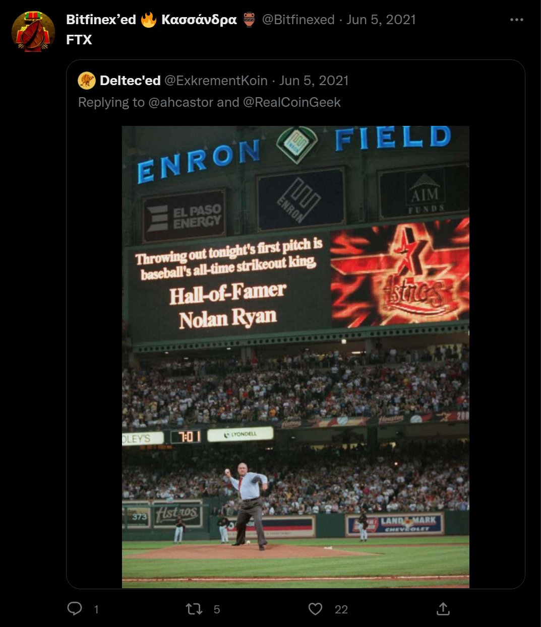 Bitfinex’ed 🔥🐧 Κασσάνδρα 🏺 on Twitter: "What the fuck did I tell you all about FTX, in May 2021 ...