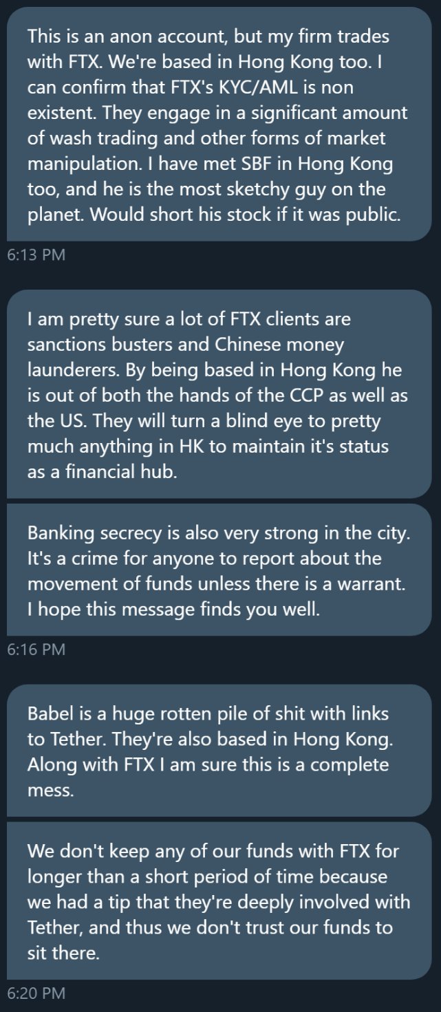 Bitfinex’ed 🔥 Κασσάνδρα 🏺 on Twitter: "FTX/Alameda was a huge crypto market manipulator. I was ...