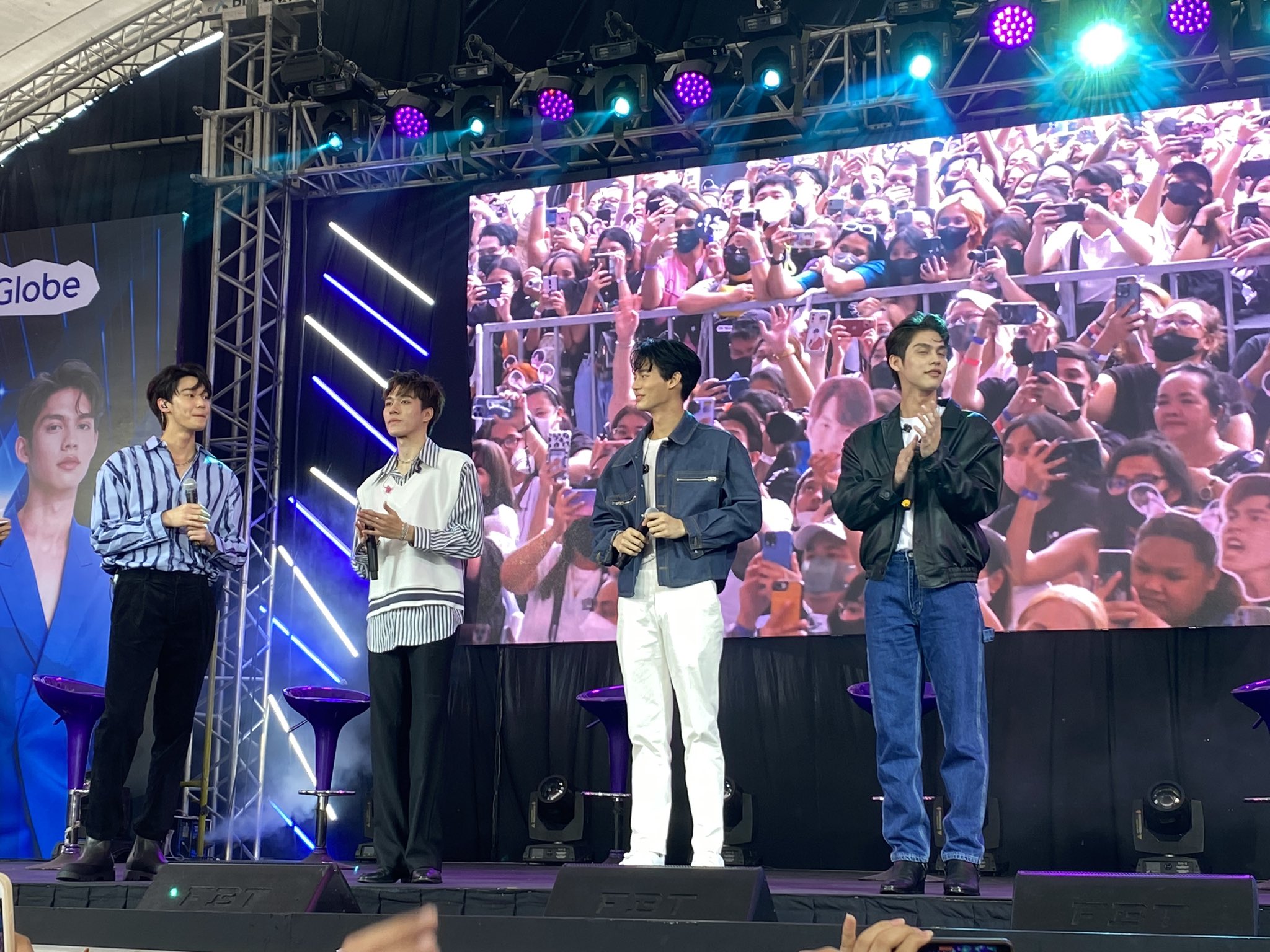 MJ Felipe on Twitter: "HAPPENING NOW: Thai actors Dew, Nani, Win and Bright here for an ...