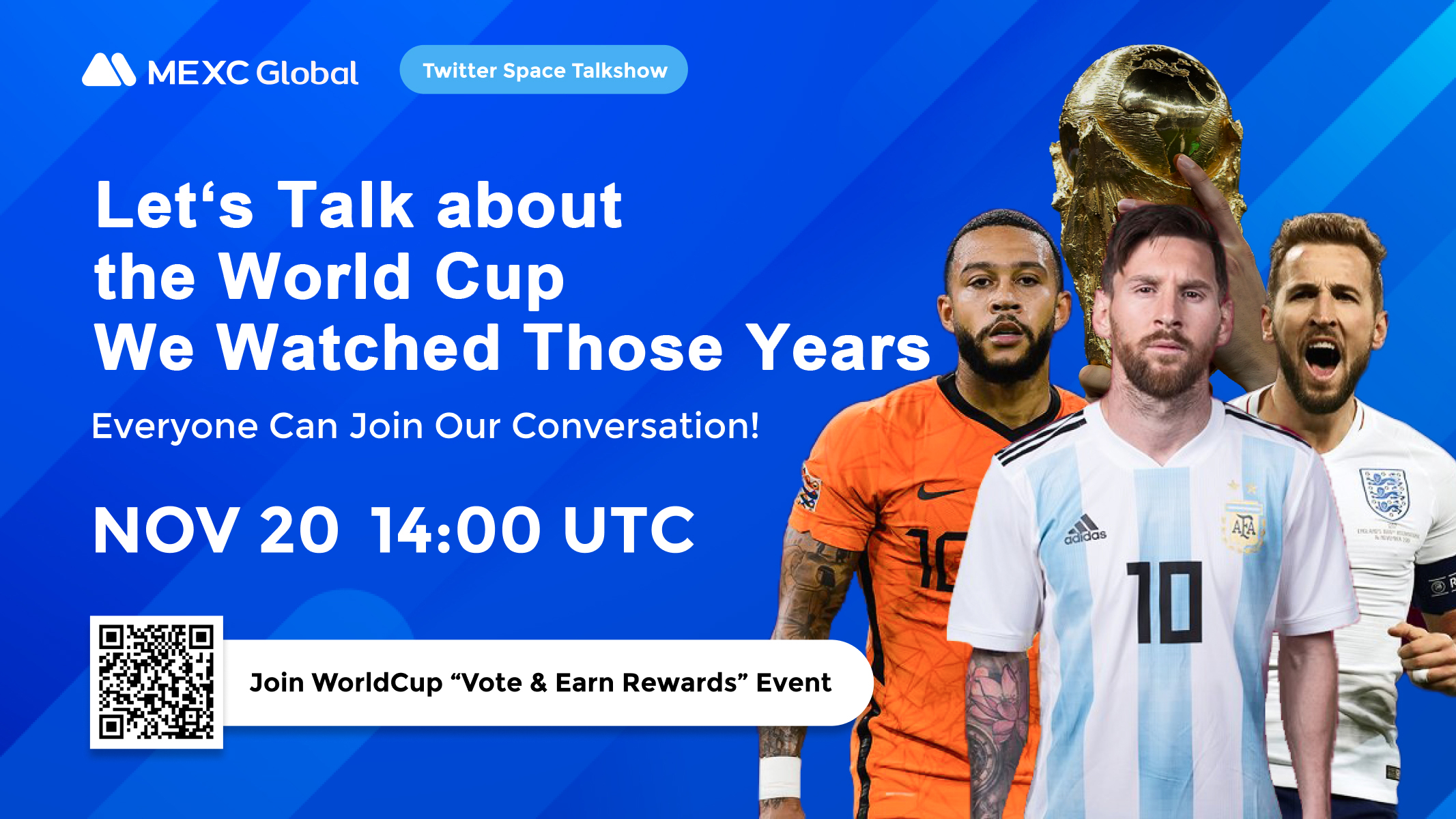 MEXC Global on Twitter: "MEXC Twitter Space #WorldCup2022 Special - Episode 1 is here 🔥 🎙️Let's ...
