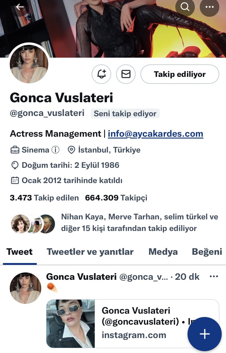 Veronika 🧚🏻‍♀️ on Twitter: "Dün böyle hoş bir şey daha oldu. Hoş geldiniz @gonca_vuslateri 🌺 ...