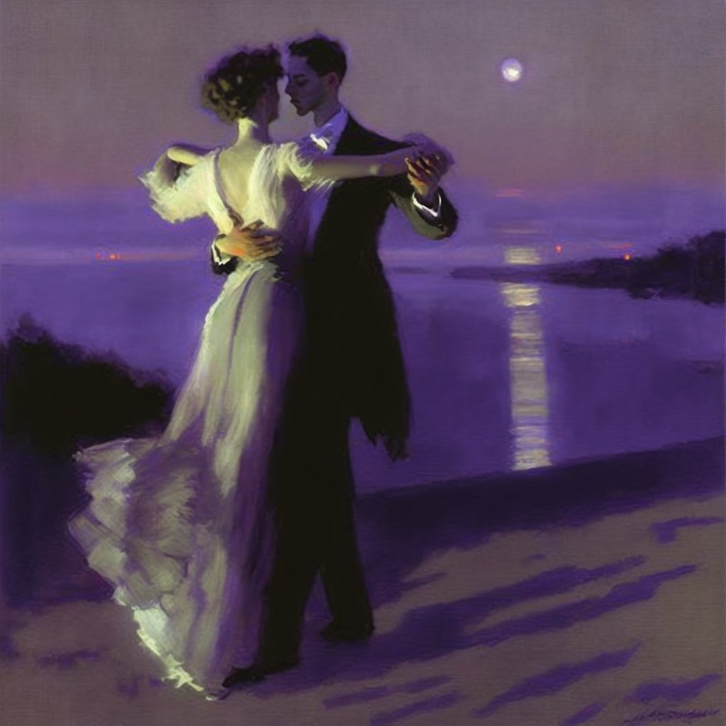 Romantic Slow Dancing Couple