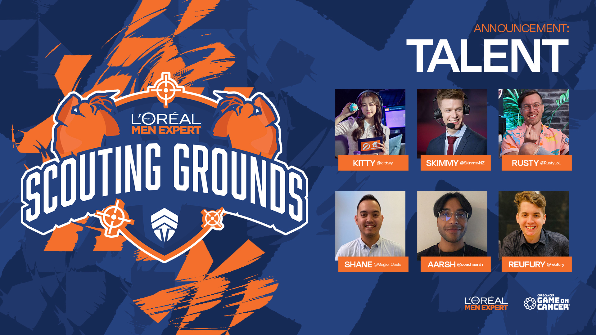 The Chiefs on Twitter: "Introducing the Talent for the L'Oreal Men Expert: LoL Scouting Grounds ...