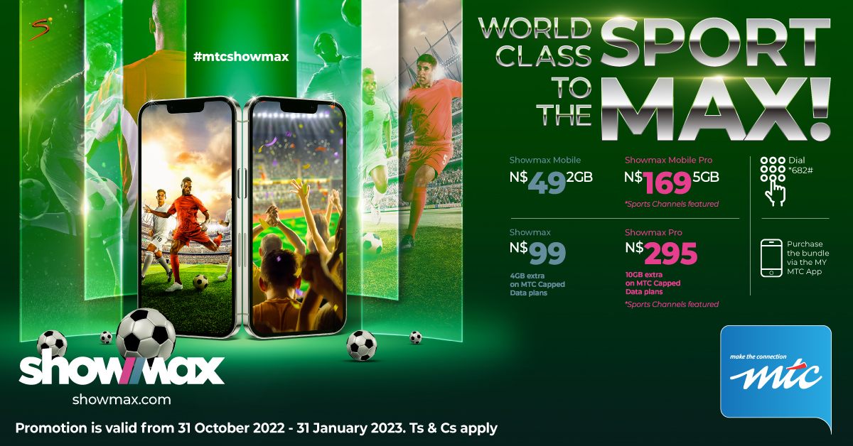 MTC Namibia on Twitter: "Catch all the 64 football games on Showmax, with MTC Showmax Data ...