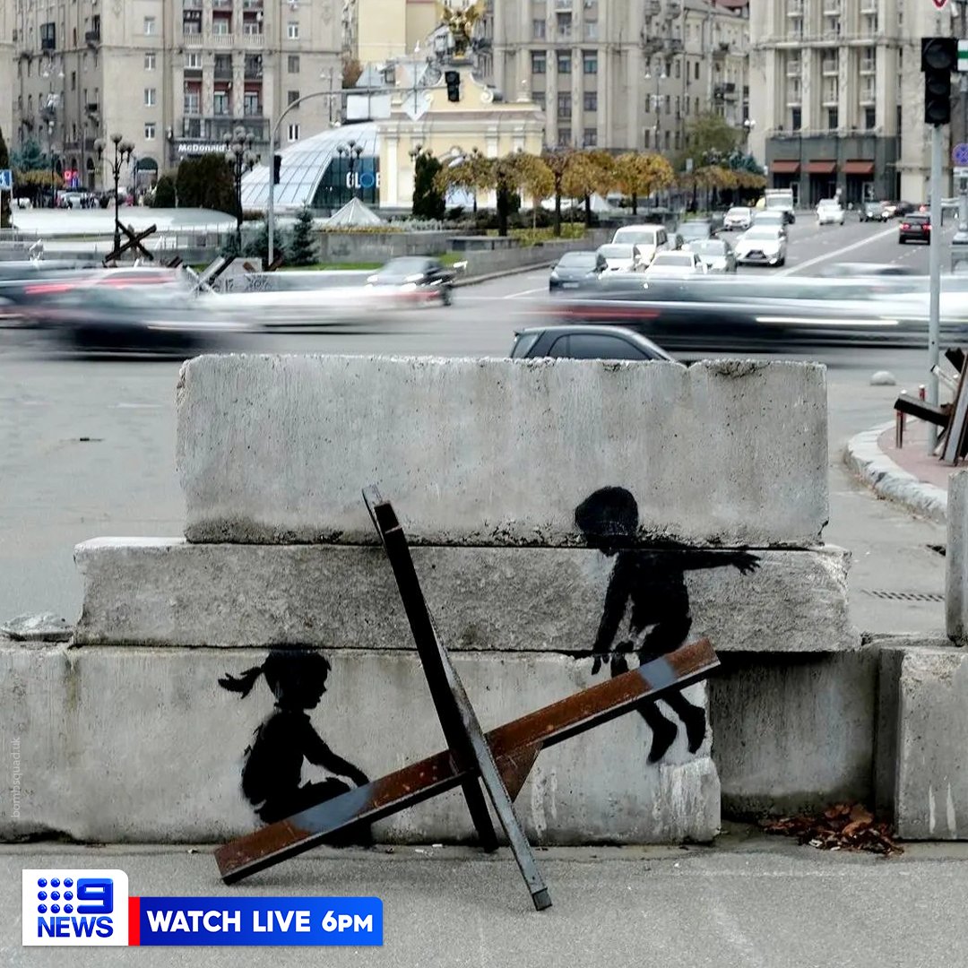 Renowned street artist Banksy has unveiled his latest mural, a female ...