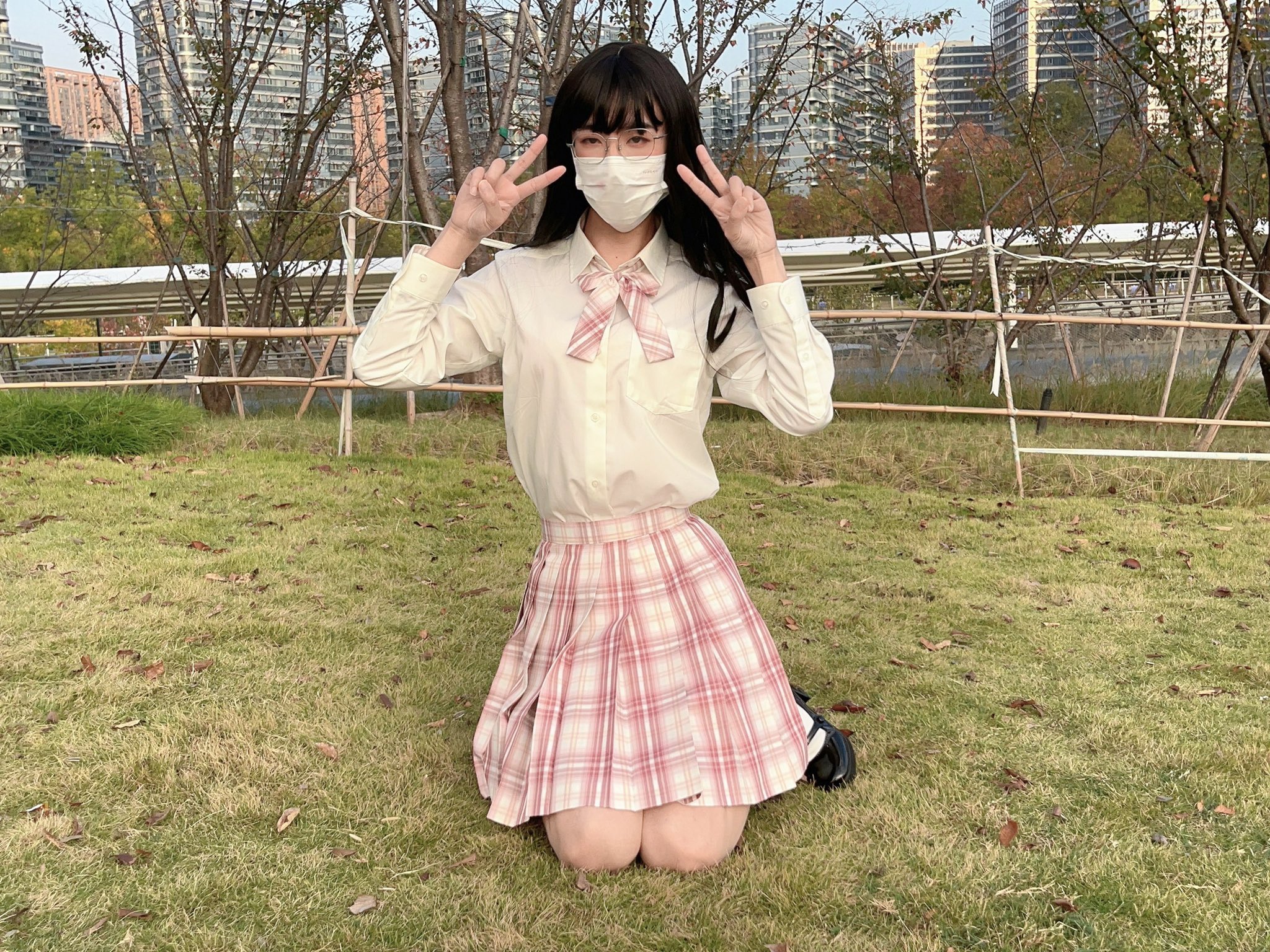 夏日梦境 on Twitter: "周末也有试着可爱。#女装大佬 #伪娘 #jk https://t.co/keAxs6Oxp9" / Twitter