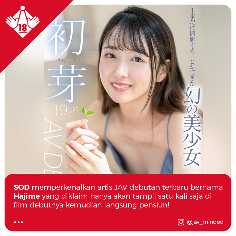 javminded on Twitter: "SODstar memperkenalkan artis JAV debutan bernama Hajime yang diklaim ...
