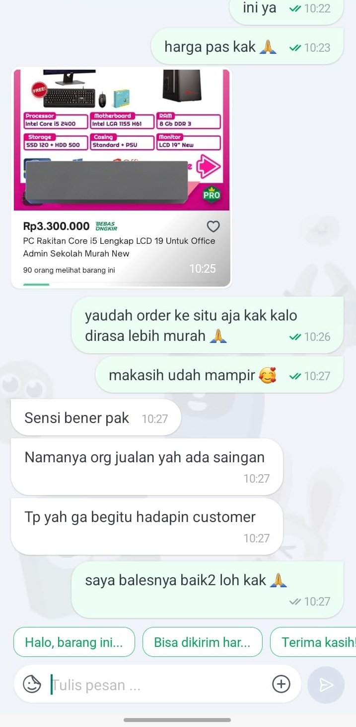 BACA RULES DI (bit.ly/worksfess) on Twitter: "Work! Cowo gw jualan komputer di ijo. Trs dia nego ...